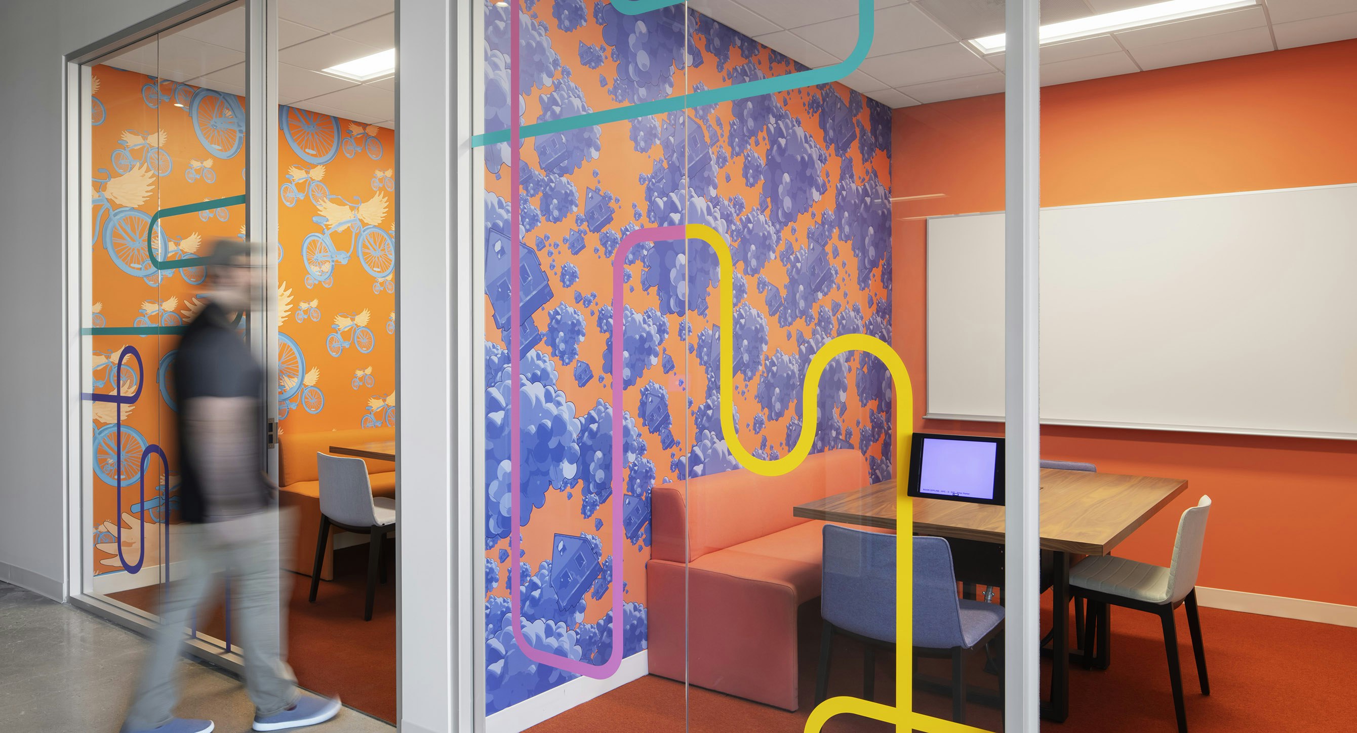 Lyft East Coast Headquarters Tech Office Interiors - New York, NY